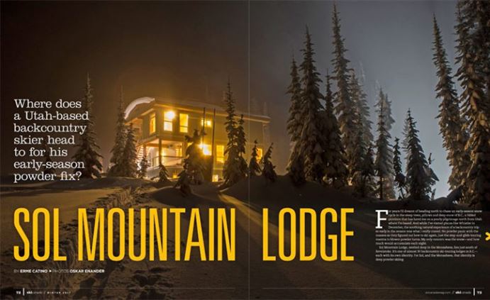 Sol Mountain Lodge/ Ski Canada Magazine